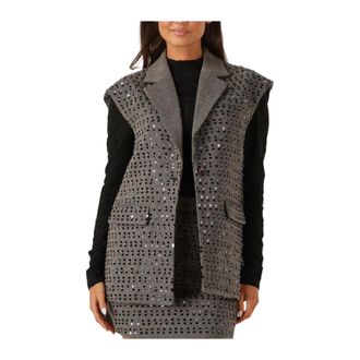 Aaiko Eleganter Brauner Blazer f&uuml;r Frauen - - Jackets - Damen - Grau - S