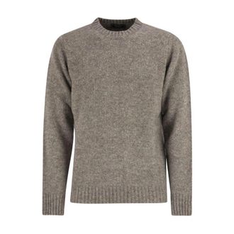 PESERICO Speckled Rundhals-Pullover - - Knitwear - Herren - Grau - M