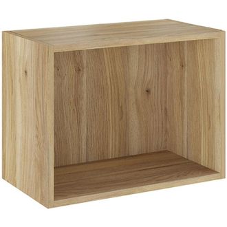 PEGANE Etag&egrave;re cube murale, meuble &eacute;tag&egrave;re coloris ch&ecirc;ne Mauvella - Longueur 50,50 x profondeur 27,90 x hauteur 38 cm