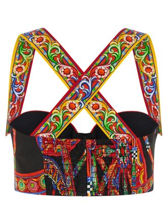 Dolce & Gabbana Womens Multicolor Cotton Blouse