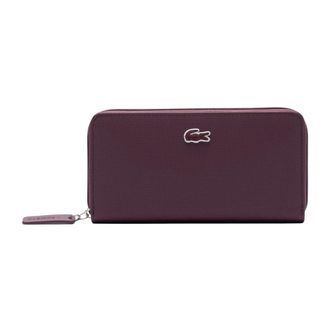 Lacoste Femme, Accessoires, Brun, Taille: ONE Size Grand portefeuille zipp&eacute; L.12.12 Concept
