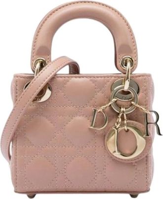 Dior Pre-owned Micro Lady - Femme - Pre-owned - Rose - Taille: ONE Size