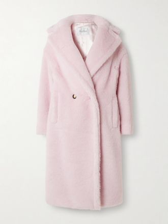 Max Mara Doppelreihiger Mantel Aus Einer Alpakawollmischung - Pink