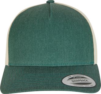 Flexfit Trucker 5-Panel Retro Trucker 2-Tone Cap Green/beige, one Size