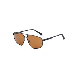 Guess Homme, Accessoires, Noir, Taille: ONE Size Metal Rectangular Lunettes de soleil