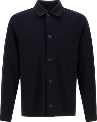 Herno Homme, Vestes, Bleu, Taille: L Shacket en scuba l&eacute;ger