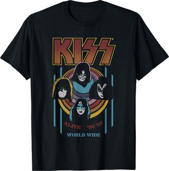 Kiss Weltweit lebendig T-Shirt