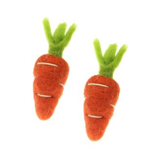 Holibanna 2 St&uuml;ck Handgemachte Wollfilz Radieschen Broschen aus Hochwertigem Wollfilz Bastelzubeh&ouml;r f&uuml;r Kleidung Schmuck DIY Accessoires und Dekoration