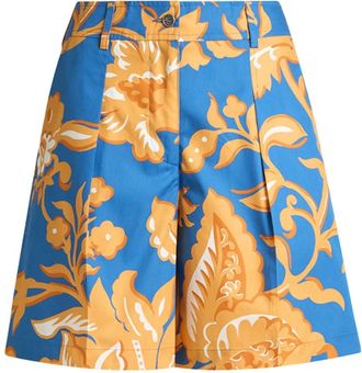 Etro Femme, Shorts, Multicolore, Taille: 36 FR Shorts pliss&eacute;s avec poches arri&egrave;re plaqu&eacute;es