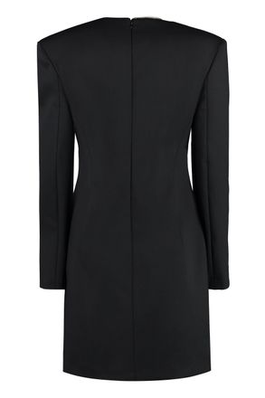 Genny Womens Wool-Blend Dress Black