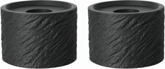 Villeroy & Boch Manufacture Kerzenst&auml;nder Schwarz, Deko, Wohnaccessoires, Keramik (Packung mit 2)