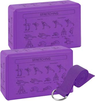 Generico &Uuml;bungsblock, 2 St&uuml;ck, rutschfest, weich, leicht, f&uuml;r Damen, Meditation, Pilatesblock, f&uuml;r Anf&auml;nger, Frauen, Erwachsene, Balance, Flexibilit&auml;t, Zuhause