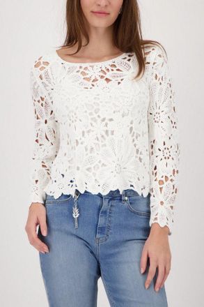 Monari Strickpullover Pullover im Cornelly-Muster - Regular Fit