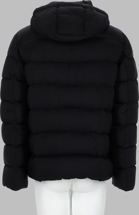 Herno Quilted Hooded Polyamide Raincoat - Black