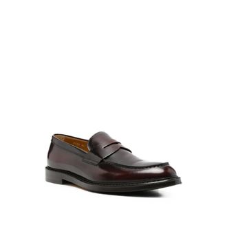 Doucal's Leather Penny Loafer - Brown