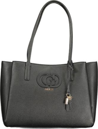 Guess Schwarze Polyurethan Damen-Handtasche
