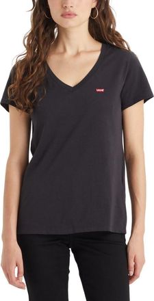 Levi's Damen Perfect V-Neck T-Shirt,Caviar,XXS