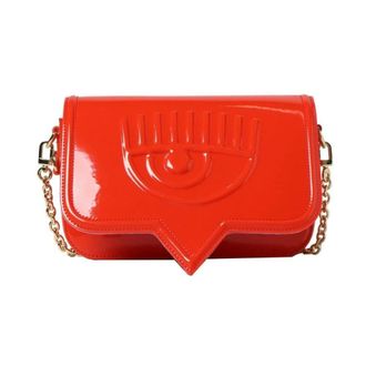 Chiara Ferragni Sac Eyelike Vernice - Femme - Sacs - Rouge - Taille: ONE Size