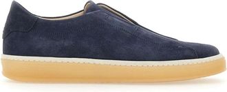 Eleventy Homme, Chaussures, Bleu, Taille: 40 EU Baskets slip-on en daim