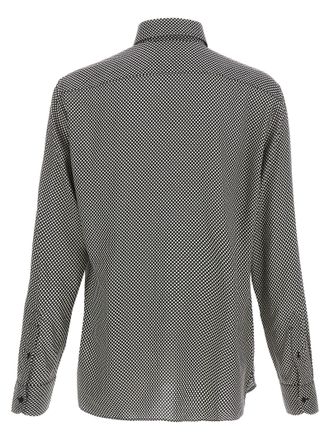 Tom Ford Polka Dot Print Shirt - Black
