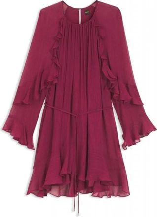 HUGO BOSS Femme, Robes, Rouge, Taille: 46 FR Boss - Robes > Robes djour > Courtes Robes