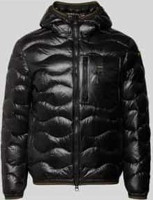 Blauer Steppjacke mit Zweiwege-Rei&szlig;verschluss Modell WAVE