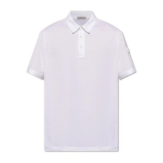 Moncler Poloshirt mit Logo - - Tops - Herren - Wei&szlig; - XL
