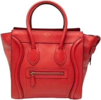 Celine Pre-owned Cuir sacs-celine - Femme - Pre-owned - Rouge - Taille: ONE Size