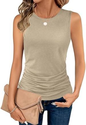 Zeagoo Débardeur pour Femme Bretelles Tshirt sans Manches Camisole Camis Débardeur Tank Tops Haut