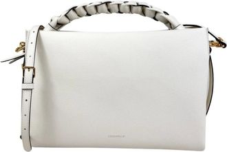 Coccinelle Femme, Sacs, Blanc, Taille: ONE Size Boheme Grana Double Hobo Bag