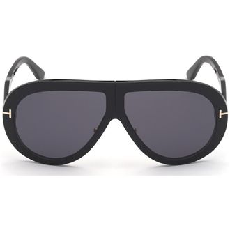 Tom Ford FT0836 TROY Lunettes de soleil, Noir/Fum&eacute;e, 61 mm