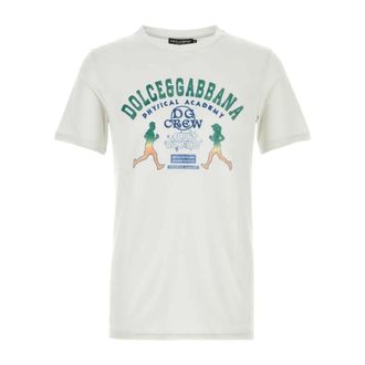Dolce & Gabbana Ice Cotton T-Shirt - - Tops - Herren - Wei&szlig; - L