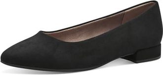 Jana Ballerines Femme &agrave; Talon Bloc Vegan, Black, 37 EU