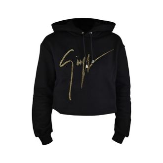 Giuseppe Zanotti Kurzer Hoodie - - Sweatshirts & Hoodies - Damen - Schwarzk - S