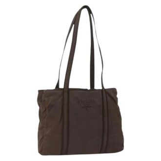 Prada Pre-owned Nylon Tote Bag - - Pre-owned - Damen - Braun - ONE SIZE