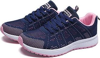 Generic Chaussures de sport pour femme en maille respirante - L&eacute;g&egrave;res et confortables - Chaussures de marche &agrave; bout rond - Chaussures orthop&eacute;diques antid&eacute;rapa