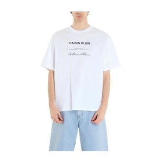 Calvin Klein T-Shirt - - Tops - Herren - Wei&szlig; - L
