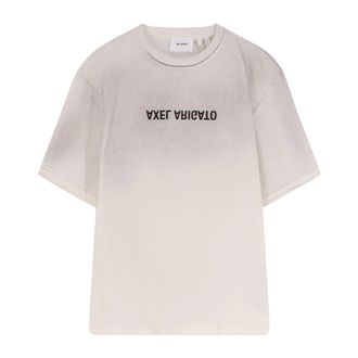 Axel Arigato Distort Light T-Shirt - - Tops - Herren - Wei&szlig; - XL