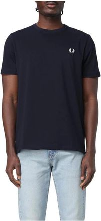 Fred Perry Homme, Tops, Bleu, Taille: S Classic Short Sleeve Crew Neck Tee