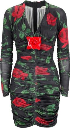 Blumarine Abito Jersey Stamp - Femme - Robes - Multicolore - Taille: 38 FR