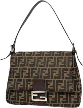 Fendi Pre-owned Sac bandouli&egrave;re Zucca - Femme - Pre-owned - Brun - Taille: ONE Size