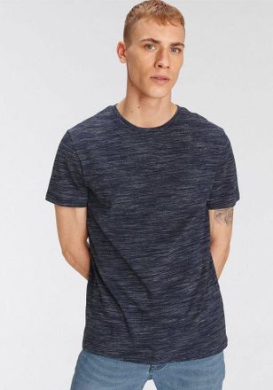 AJC T-Shirt Kurzarm, Regular Fit, meliert, Rundhalsausschnitt
