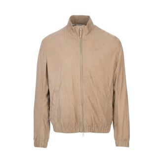 HUGO BOSS Homme, Vestes, Beige, Taille: M Leather Jacket
