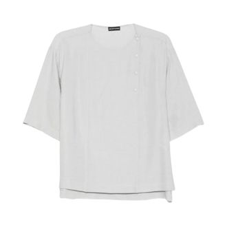Emporio Armani Top Capsule - Femme - Blouses et Chemises - Gris - Taille: 38 FR