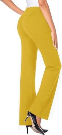 Generic Pantalon de jogging baggy pour femme - Pantalon de sport long - Taille haute - Pantalon de yoga stretch - Pantalon de Pilates - Pantalon &eacute;l&eacute;gant en ti