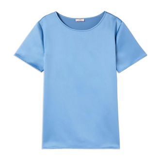Oltre T-shirt bimati&egrave;re - Femme - Tops - Bleu - Taille: 42 FR