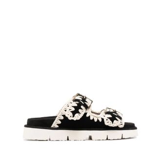 Mou Femme, Chaussures, Noir, Taille: 40 EU Sandale &agrave; deux brides Bio