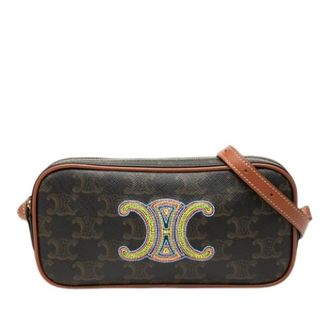 Celine Sac bandouli&egrave;re vintage Pre-owned - Femme - Pre-owned - Brun - Taille: ONE Size