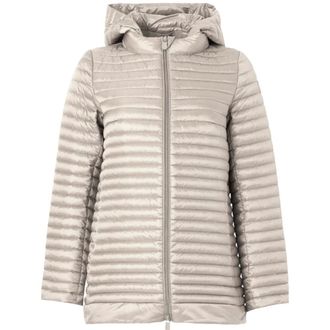 Save The Duck Manteau &agrave; capuche Alima - Femme - Vestes - Beige - Taille: 42 FR