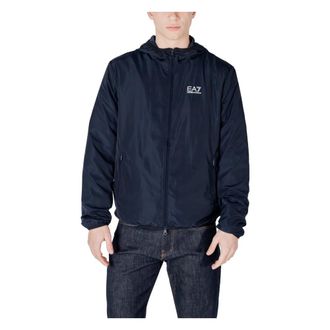 Emporio Armani Kapuzenjacke mit Rei&szlig;verschluss - - Jackets - Herren - Blau - 2XL